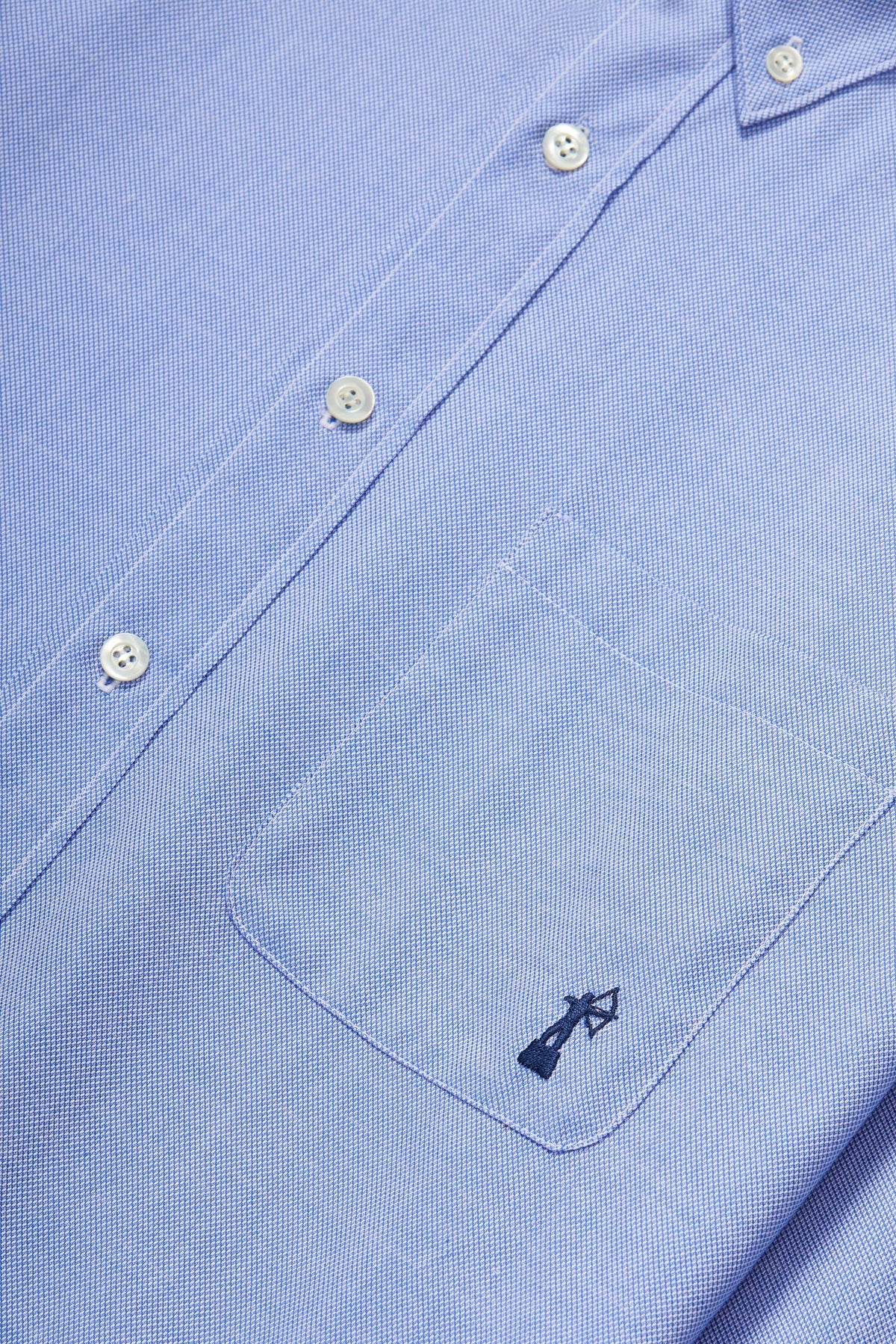 Lightweight Button Down - Medium Blue